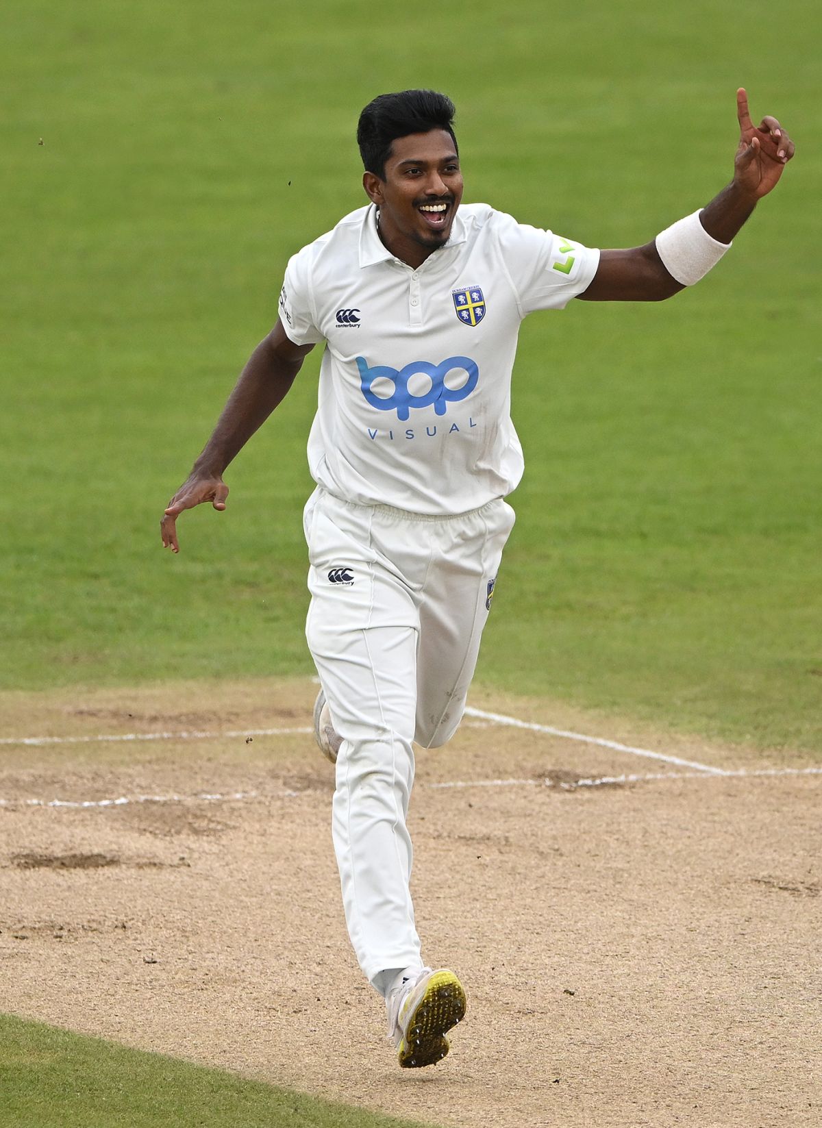 Vishwa Fernando celebrates a wicket | ESPNcricinfo.com