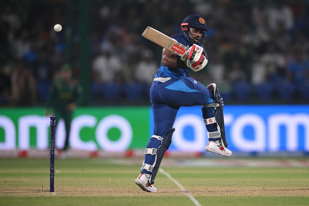 Gerald Coetzee celebrates his first ODI World Cup wicket | ESPNcricinfo.com