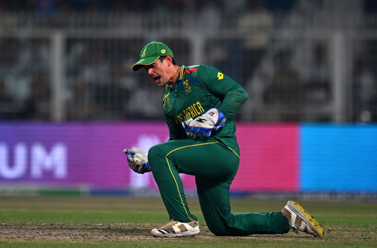 Gerald Coetzee is pumped after picking up the massive wicket of Steven ...