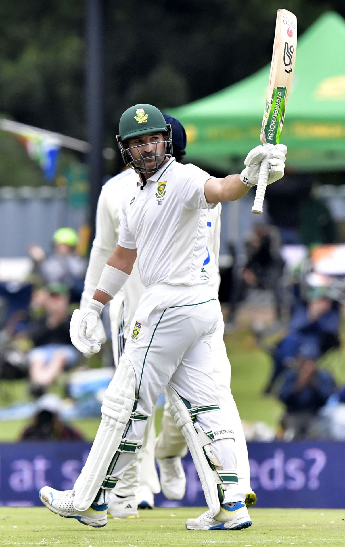 Dean Elgar raises his fifty | ESPNcricinfo.com