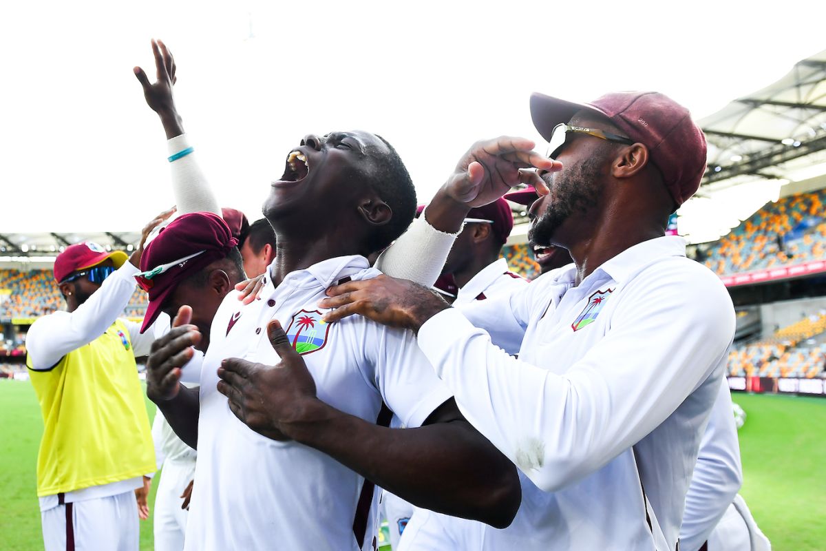 Shamar Joseph and Pat Cummins exchanged jerseys after the Test ...