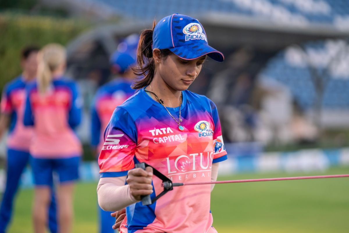 Fatima Jaffer during a strength and conditioning session | ESPNcricinfo.com