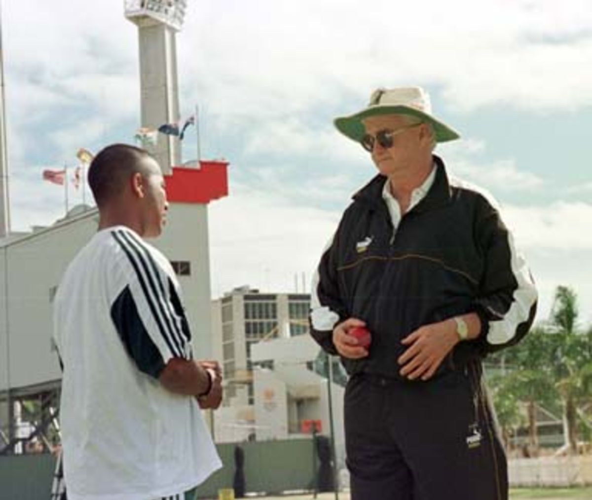 Adam Bacher faces up, 1997 | ESPNcricinfo.com