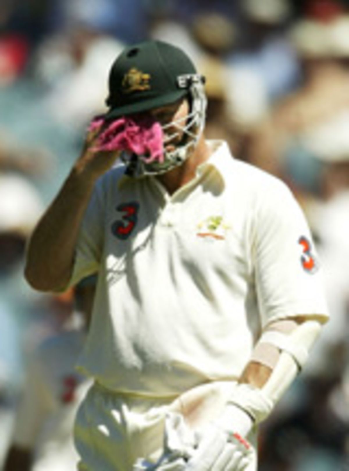 Steve Waugh congratulates Ricky Ponting after his double-century ...