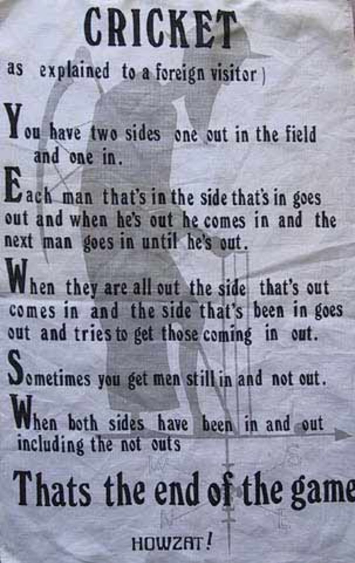 Crappy cricket tea towel | ESPNcricinfo.com