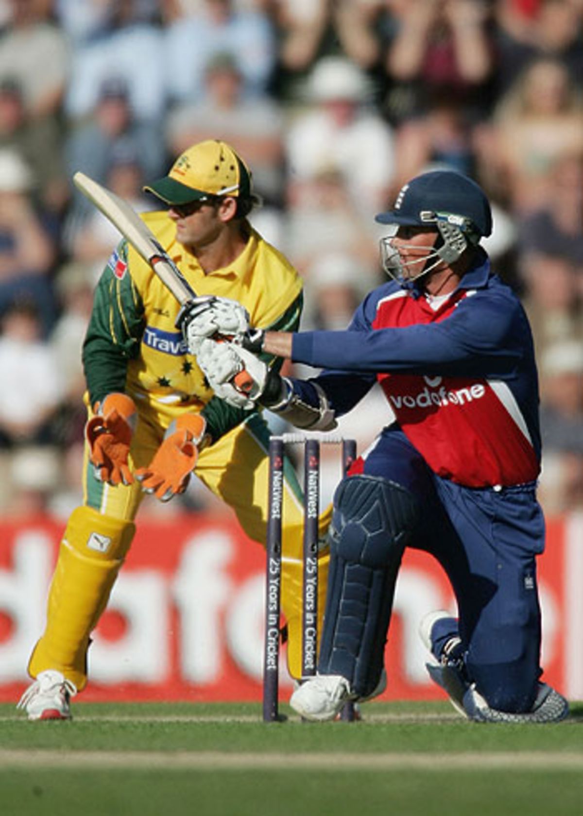 Jon Lewis celebrates his first international wicket | ESPNcricinfo.com