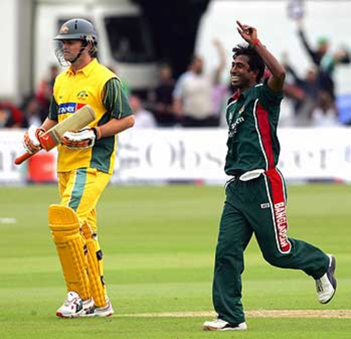 Tapash Baisya celebrates wicket of Adam Gilchrist | ESPNcricinfo.com