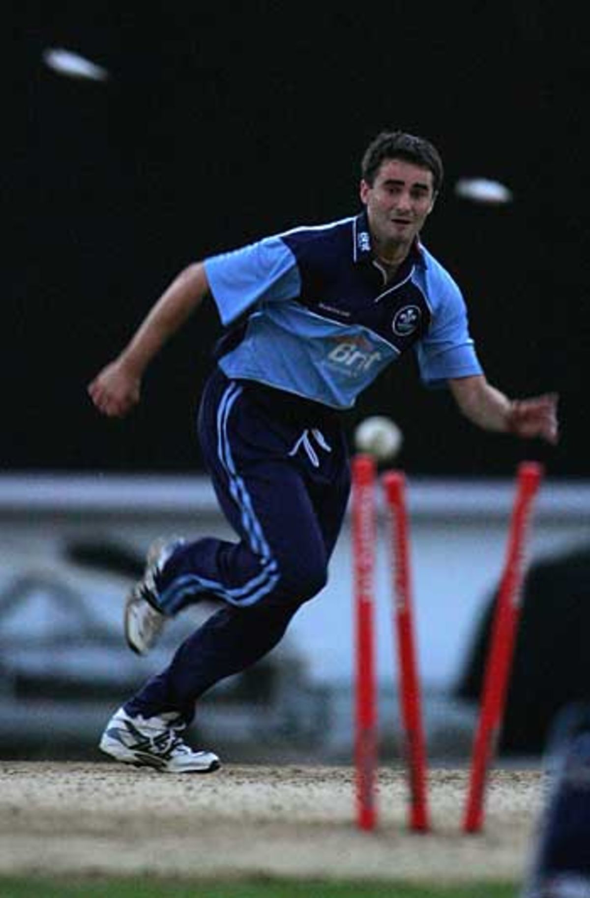 Carl Gazzard celebrates | ESPNcricinfo.com