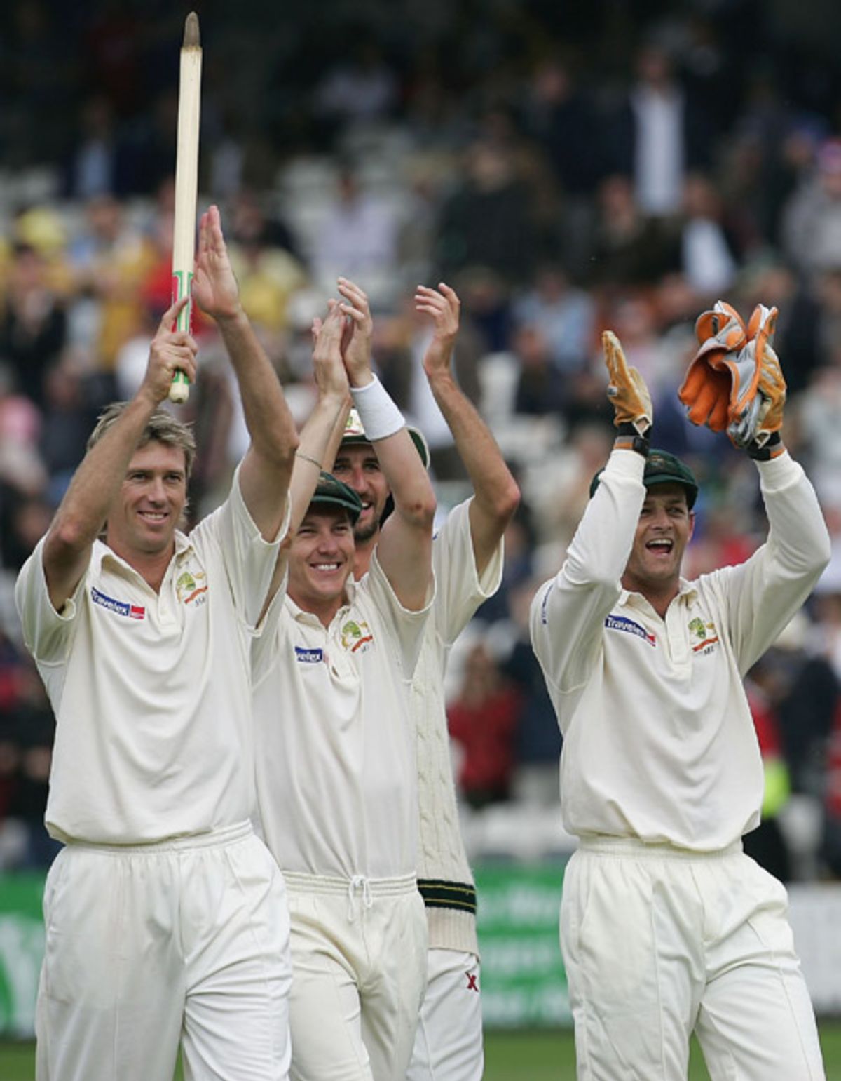 The Australians celebrate their victory | ESPNcricinfo.com