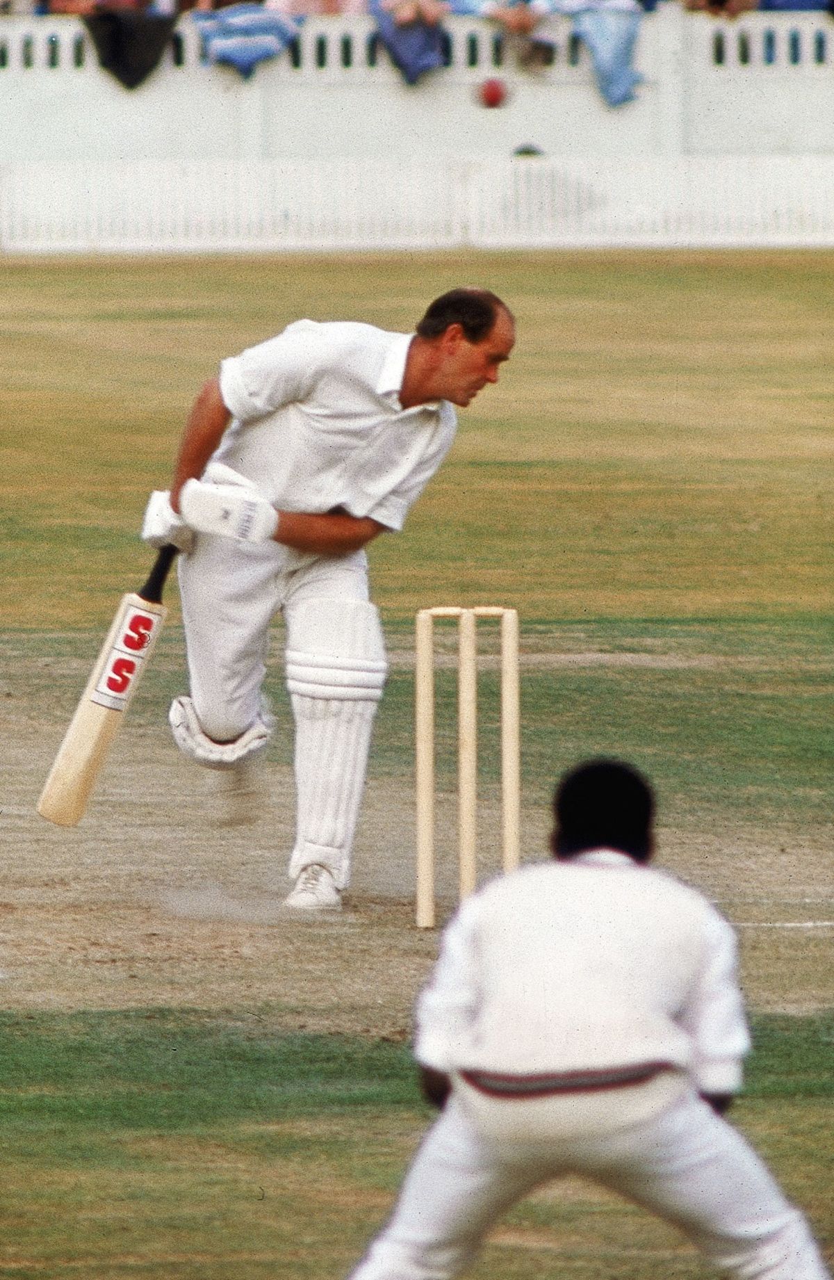 Brian Close sways out of the way of a Michael Holding bouncer ...