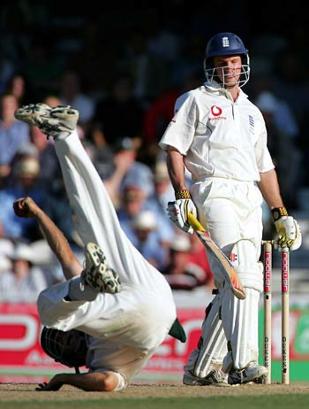 A pumped-up Shane Warne celebrates | ESPNcricinfo.com