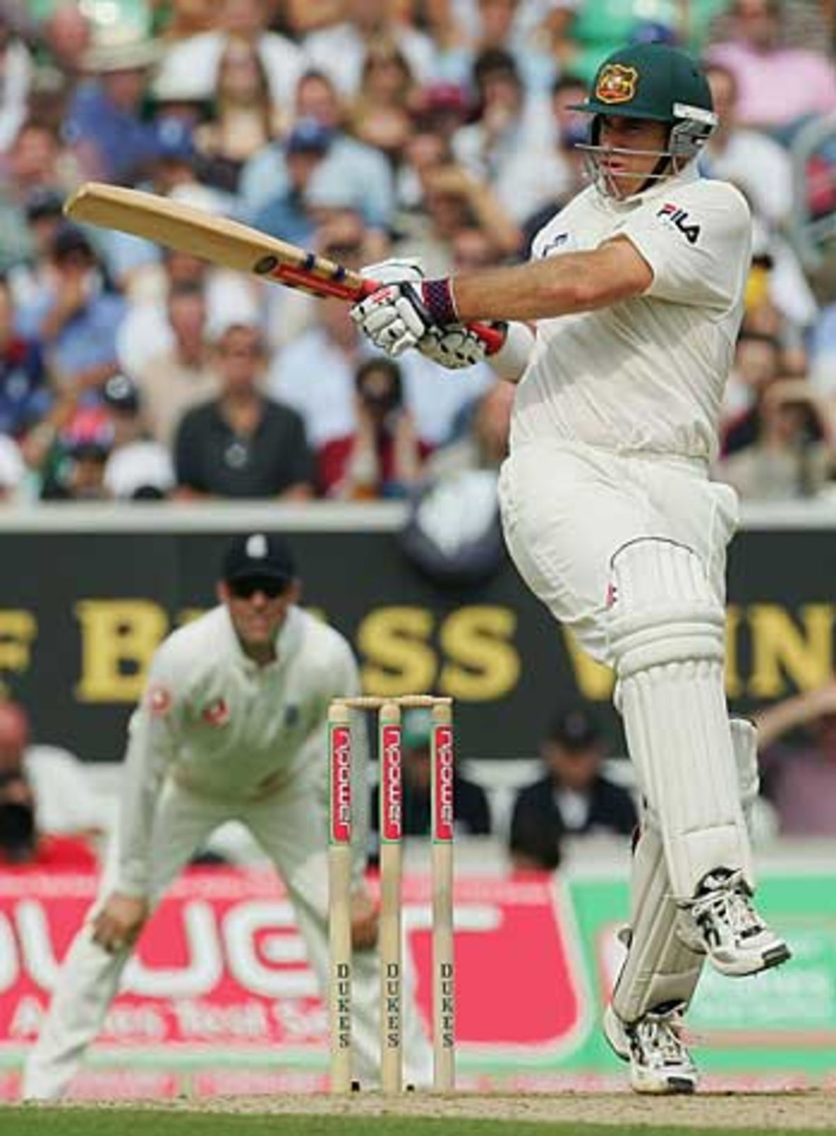 Matthew Hayden punches one through the covers | ESPNcricinfo.com