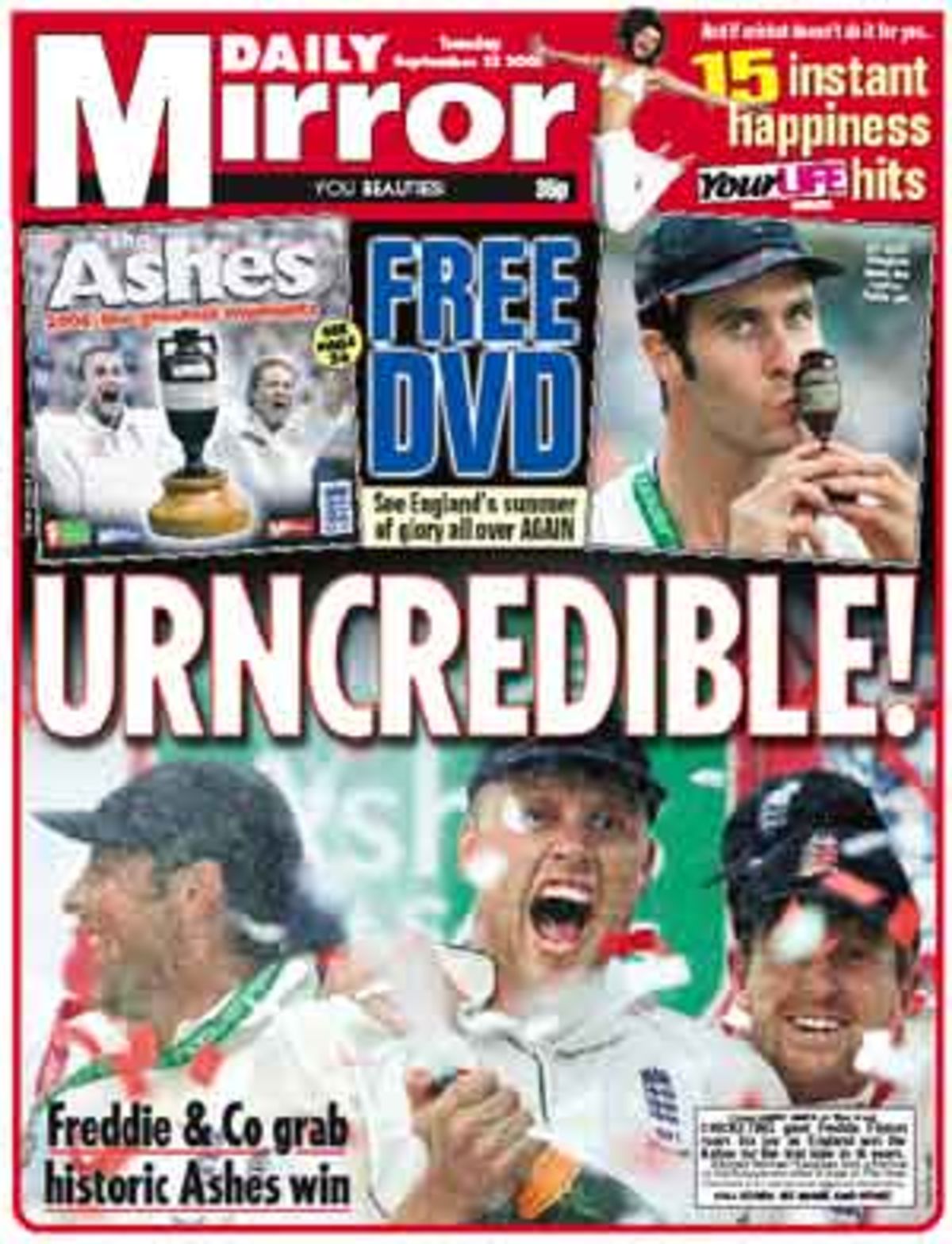 The front page of The Sun | ESPNcricinfo.com