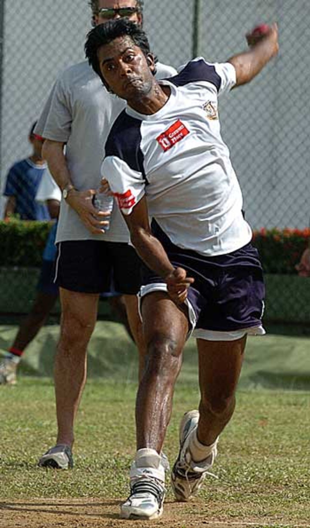 Syed Rasel focuses on the task in hand during practice | ESPNcricinfo.com