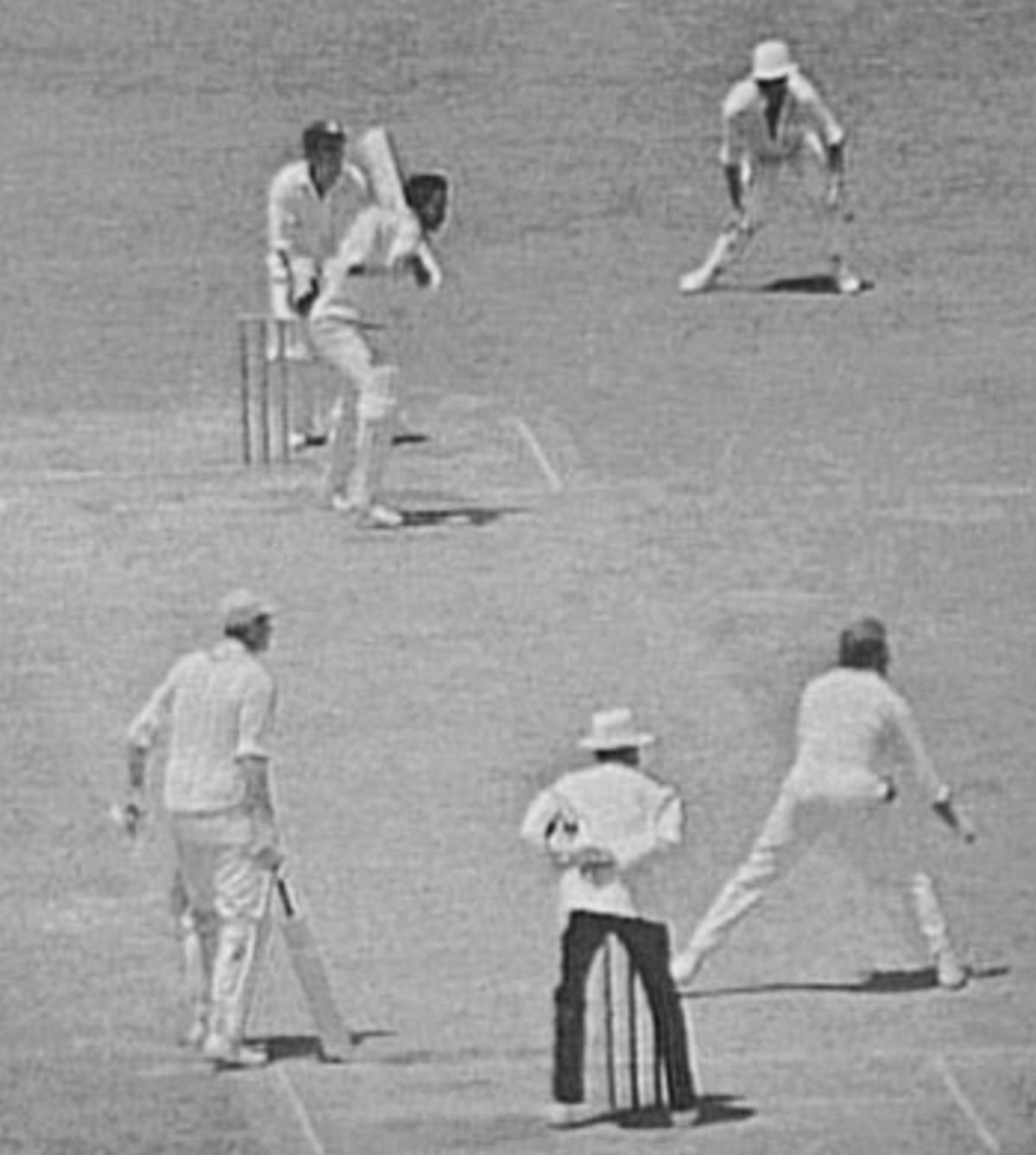 Garry Sobers drives Terry Jenner on his way to 254 | ESPNcricinfo.com