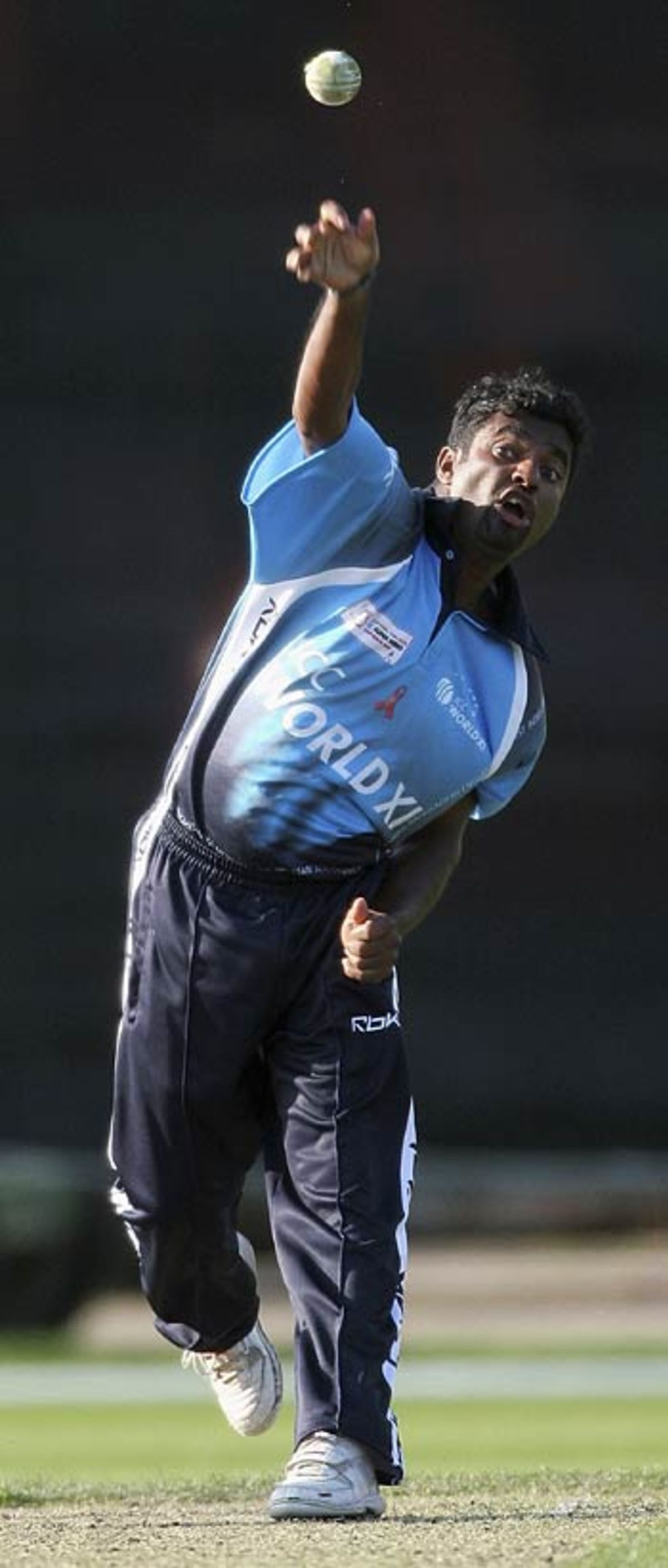 Muttiah Muralitharan lets one rip | ESPNcricinfo.com