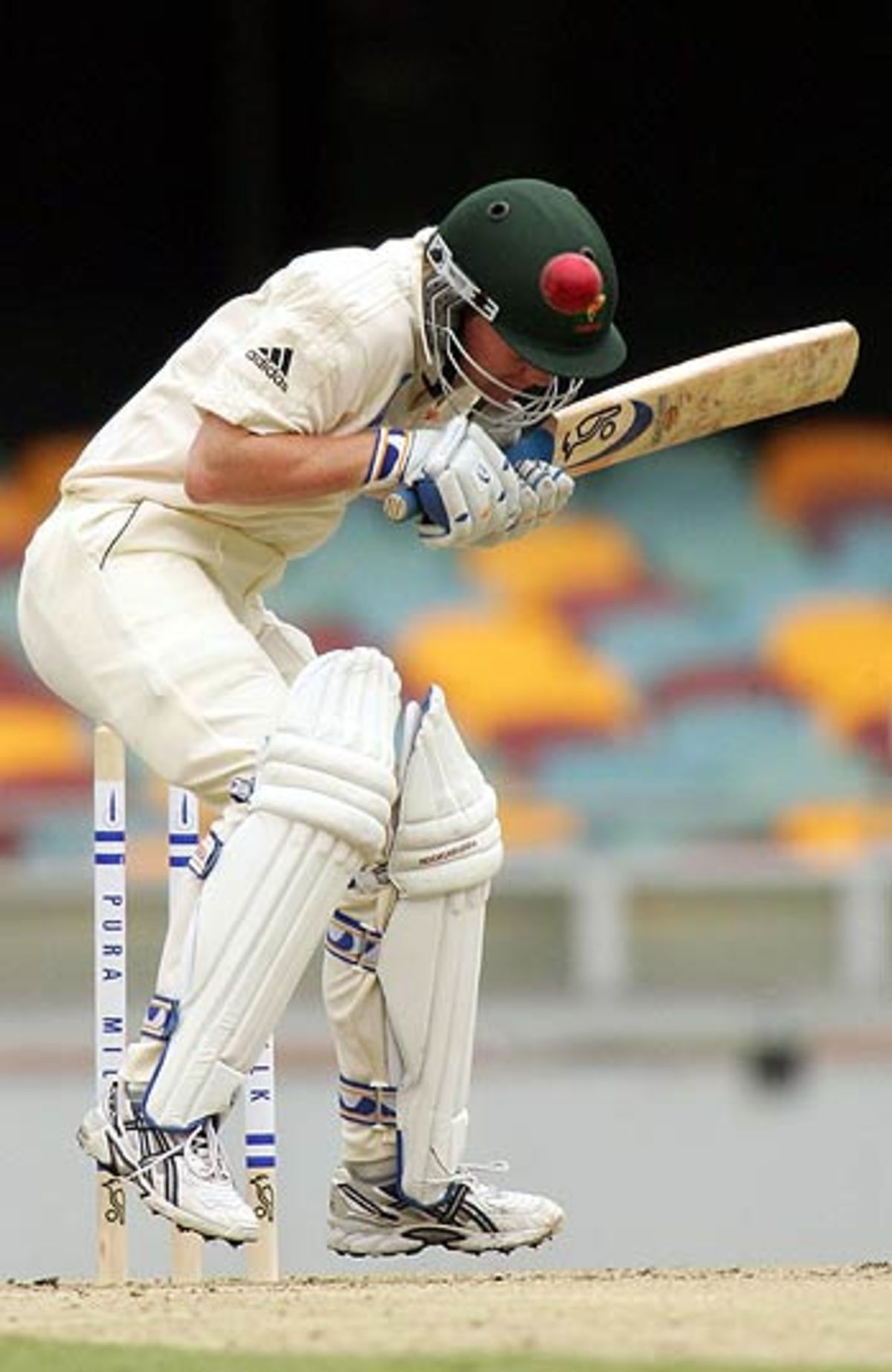 Xavier Doherty evades a bouncer from James Hopes | ESPNcricinfo.com