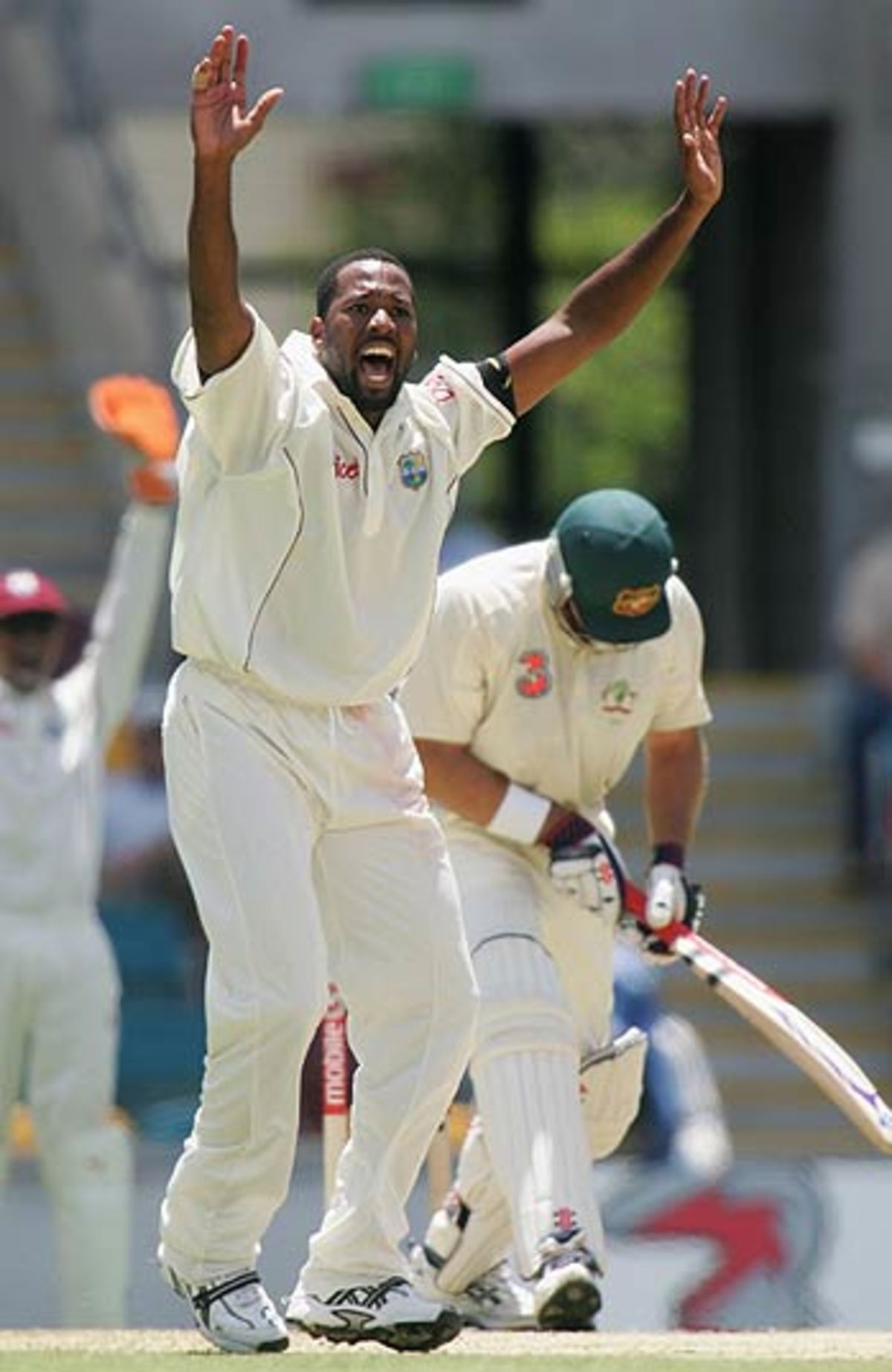 West Indies celebrate the fall of Michael Hussey | ESPNcricinfo.com