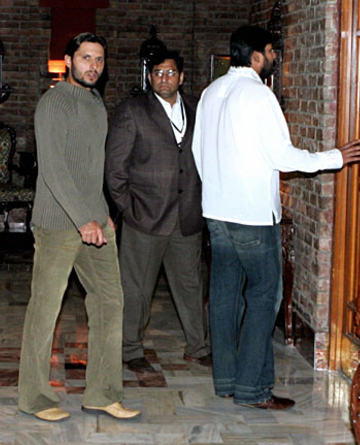 Shahid Afridi And Inzamam Ul Haq Arrive For A Hearing With The Match