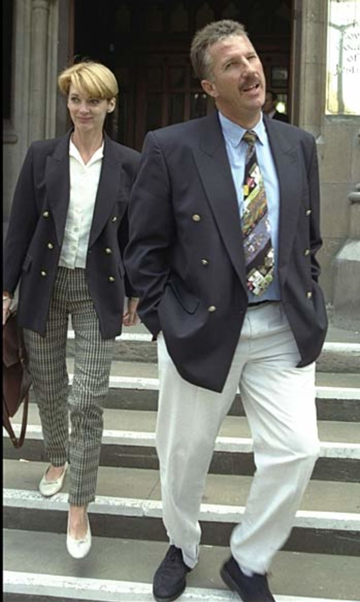 Ian Botham and his wife leave court during the Imran Khan libel case ...
