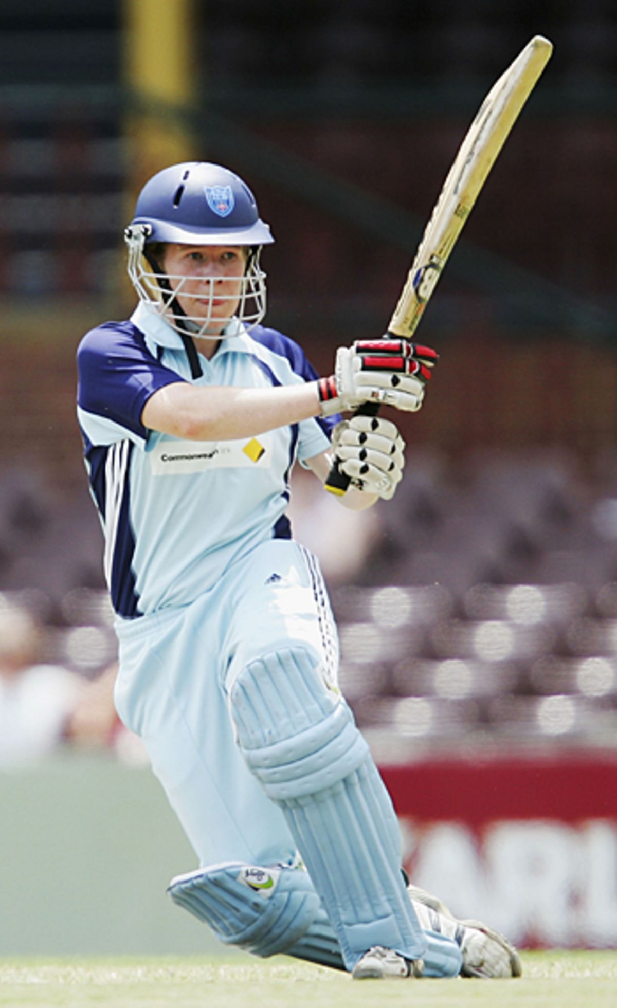 Queensland players celebrate the wicket of Michelle Goszko ...