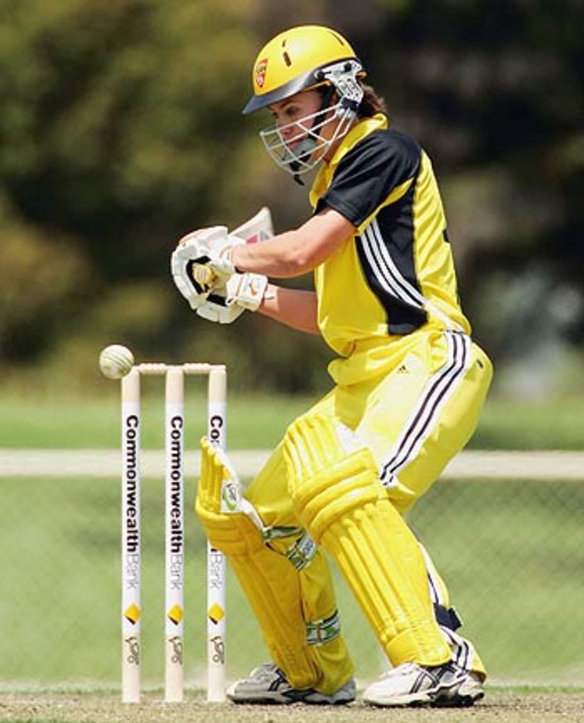 Avril Fahey prepares to late cut | ESPNcricinfo.com