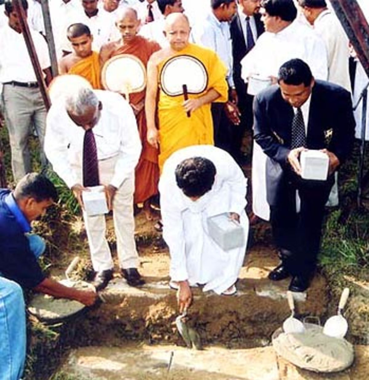 Jeevan Kumaranatunge laid the foundation stone for the Welagedara ...
