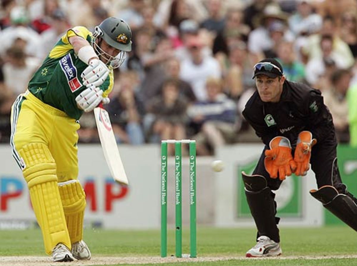 Michael Hussey drives during his 88 | ESPNcricinfo.com