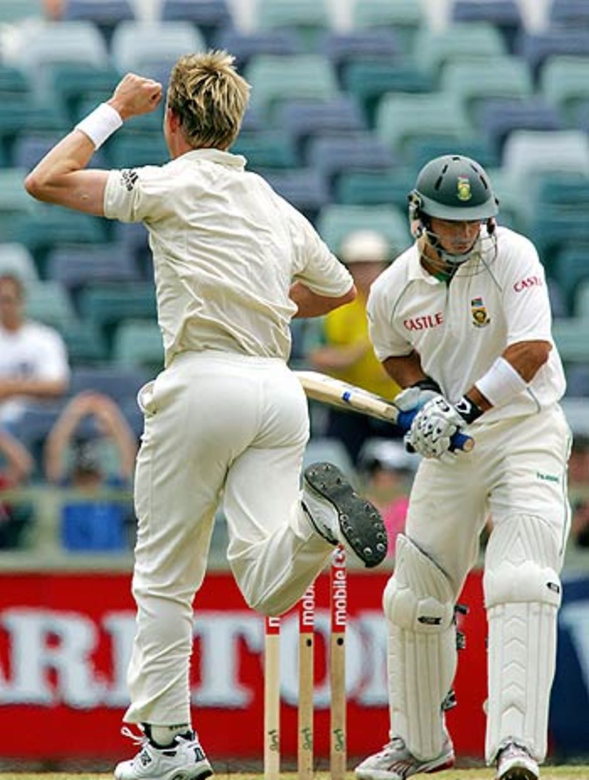 Brett Lee nailed Herschelle Gibbs for the second time running ...