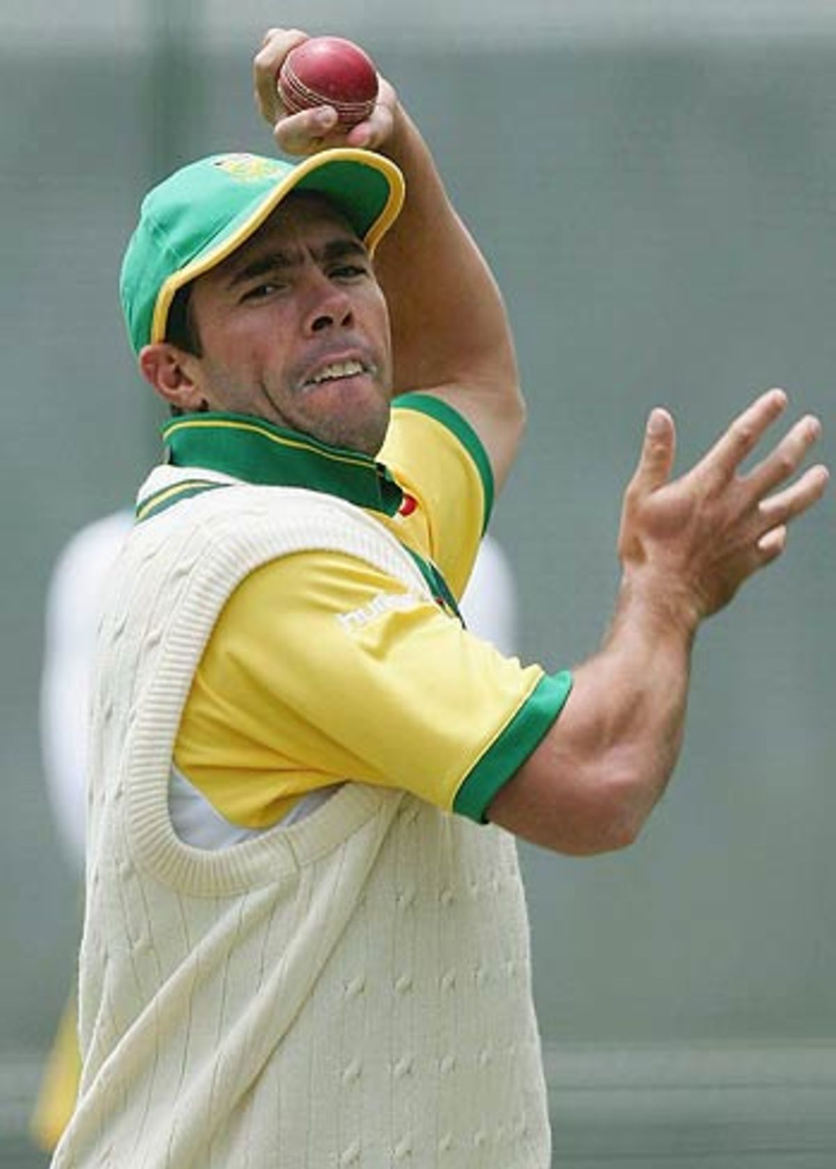 Nicky Boje bowls in the nets ahead of the Boxing Day Test at Melbourne ...
