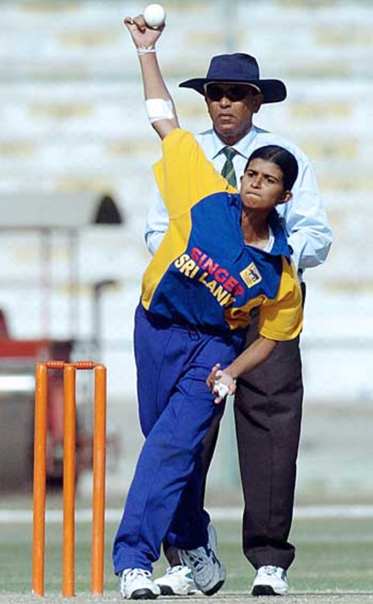 Jaya Sharma falls on the crease after being stumped | ESPNcricinfo.com