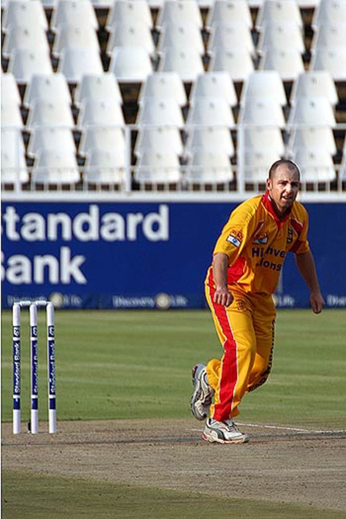 Adam Bacher bowls for the Lions | ESPNcricinfo.com