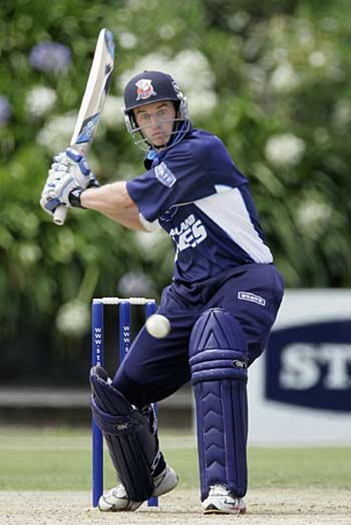 Tim Lythe on the back foot, preparing to pull | ESPNcricinfo.com
