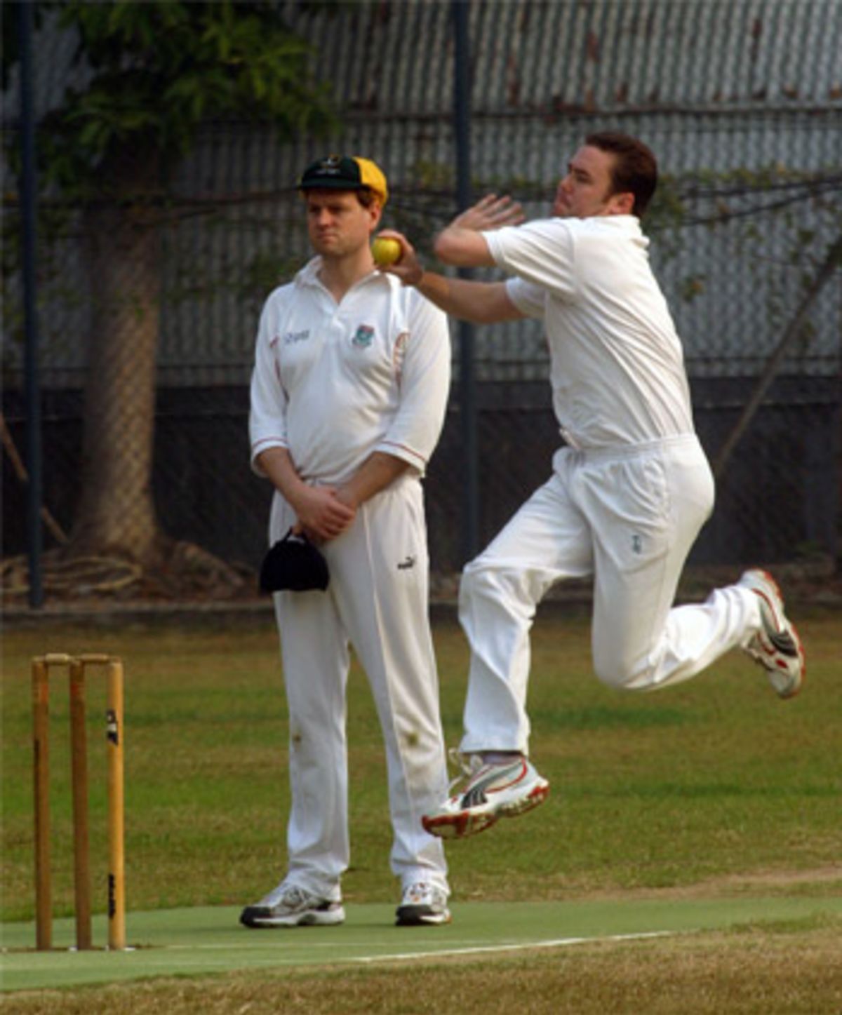 Alex Wade bowling for Gap Ramblers at Mission Road | ESPNcricinfo.com