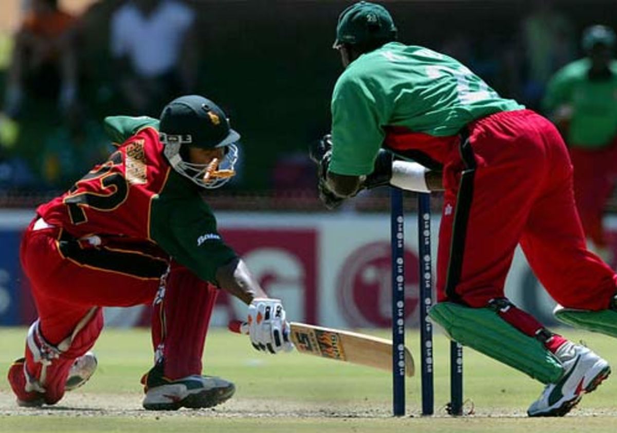 Thomas Odoyo plays a defensive stroke | ESPNcricinfo.com