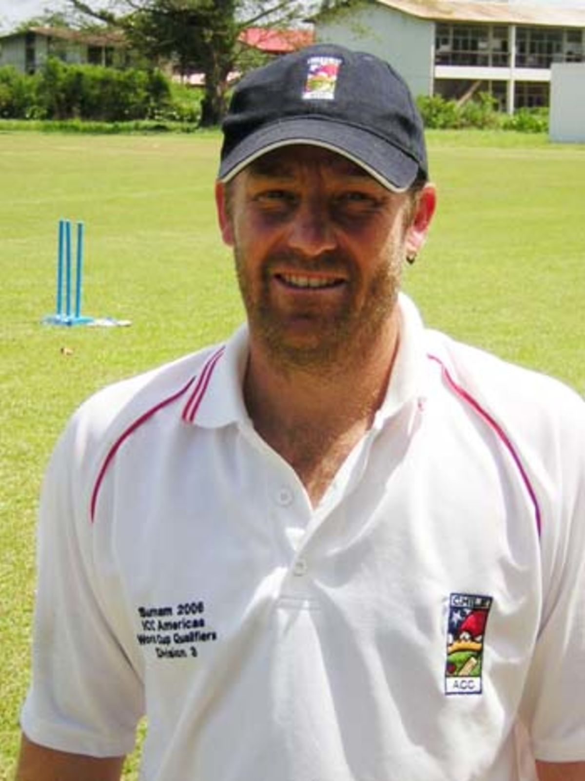 Chilean batting hero Simon Shalders, 180 not out vs Turks & Caicos ...
