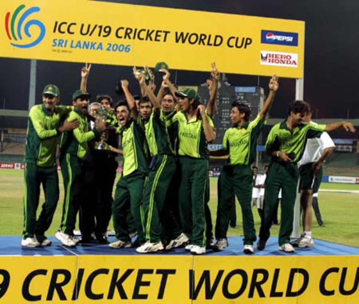 Pakistan's Under-19s celebrate victory | ESPNcricinfo.com