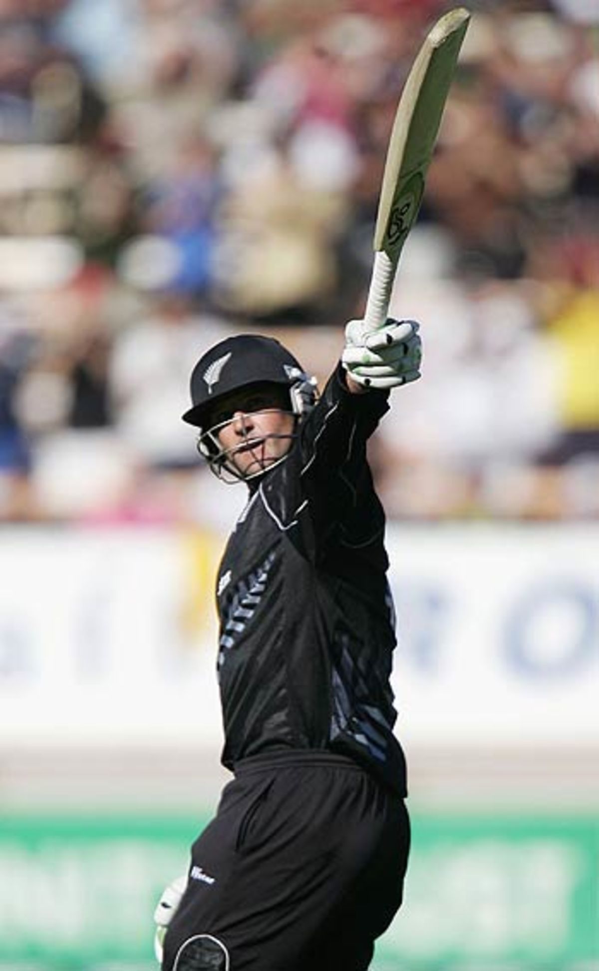 Nathan Astle plays a shot on the legside off the spinners ...