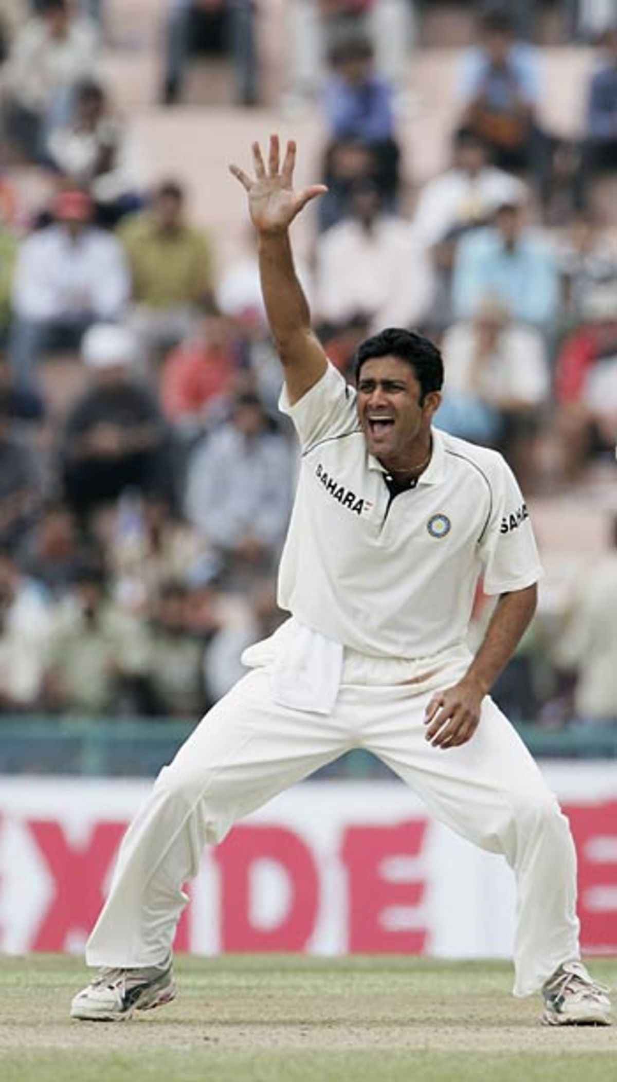Howzat! Anil Kumble appeals, successfully, for his 500th wicket ...