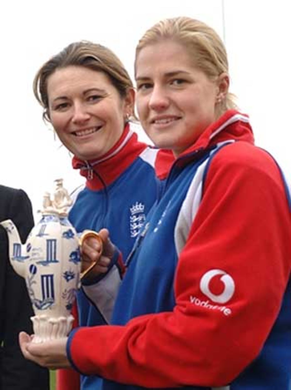 Charlotte Edwards and Katherine Brunt are on tea duty for England, 12 ...