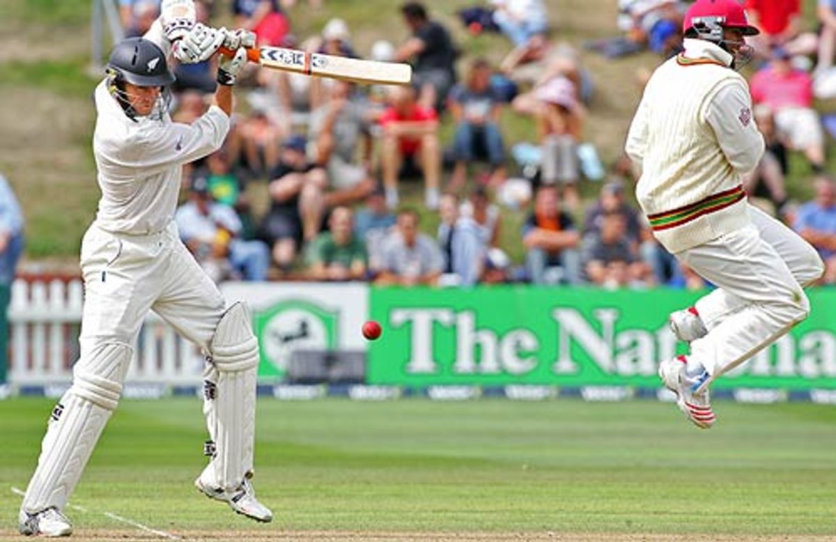 Peter Fulton drives on the off during his half-century | ESPNcricinfo.com