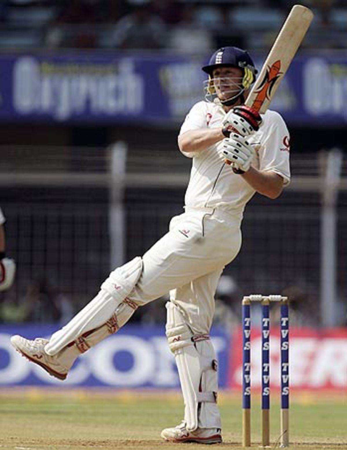 Andrew Flintoff hooks for a six over the fine leg fence | ESPNcricinfo.com