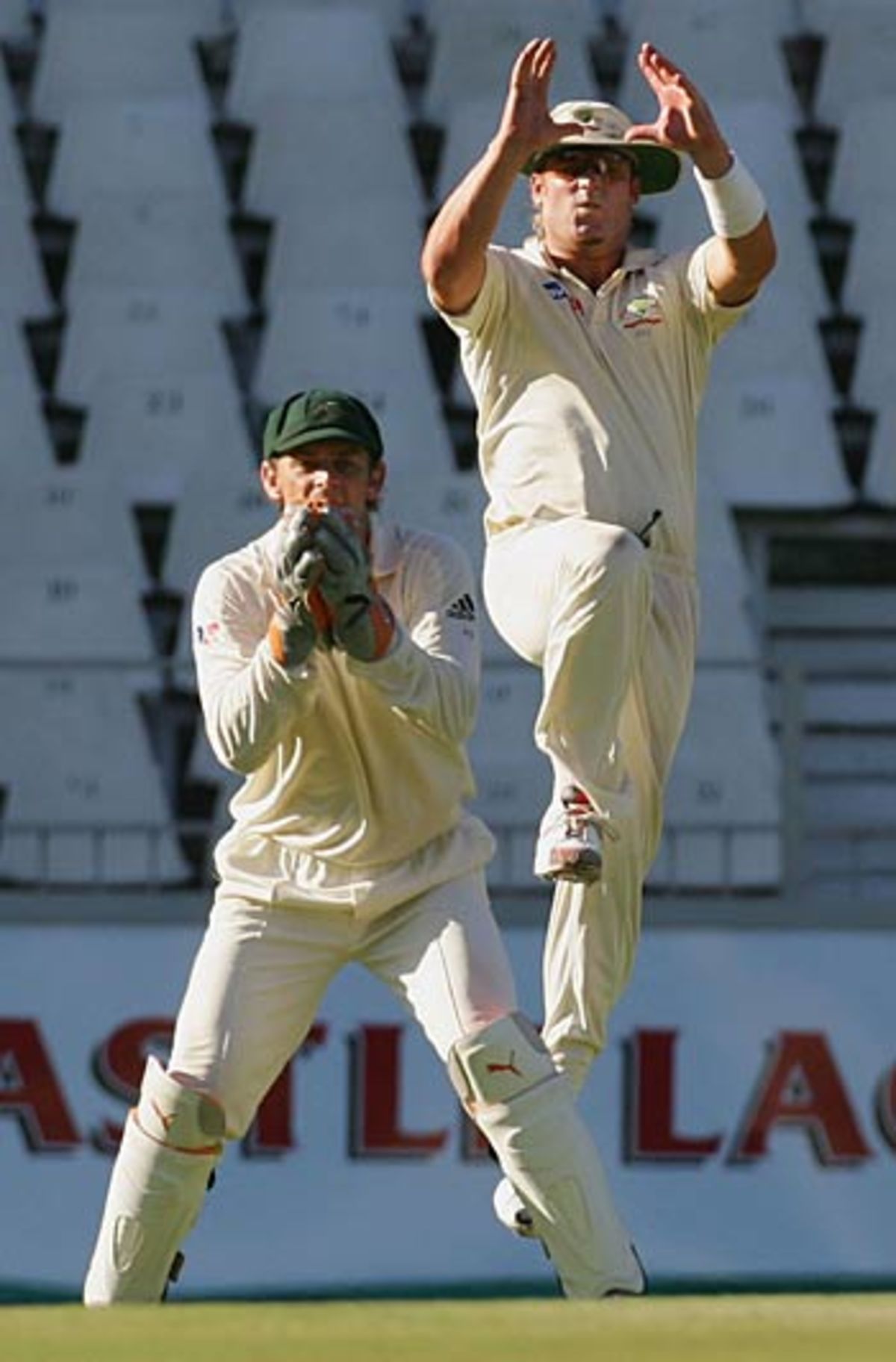Shaun Pollock clubs one of his five boundaries | ESPNcricinfo.com