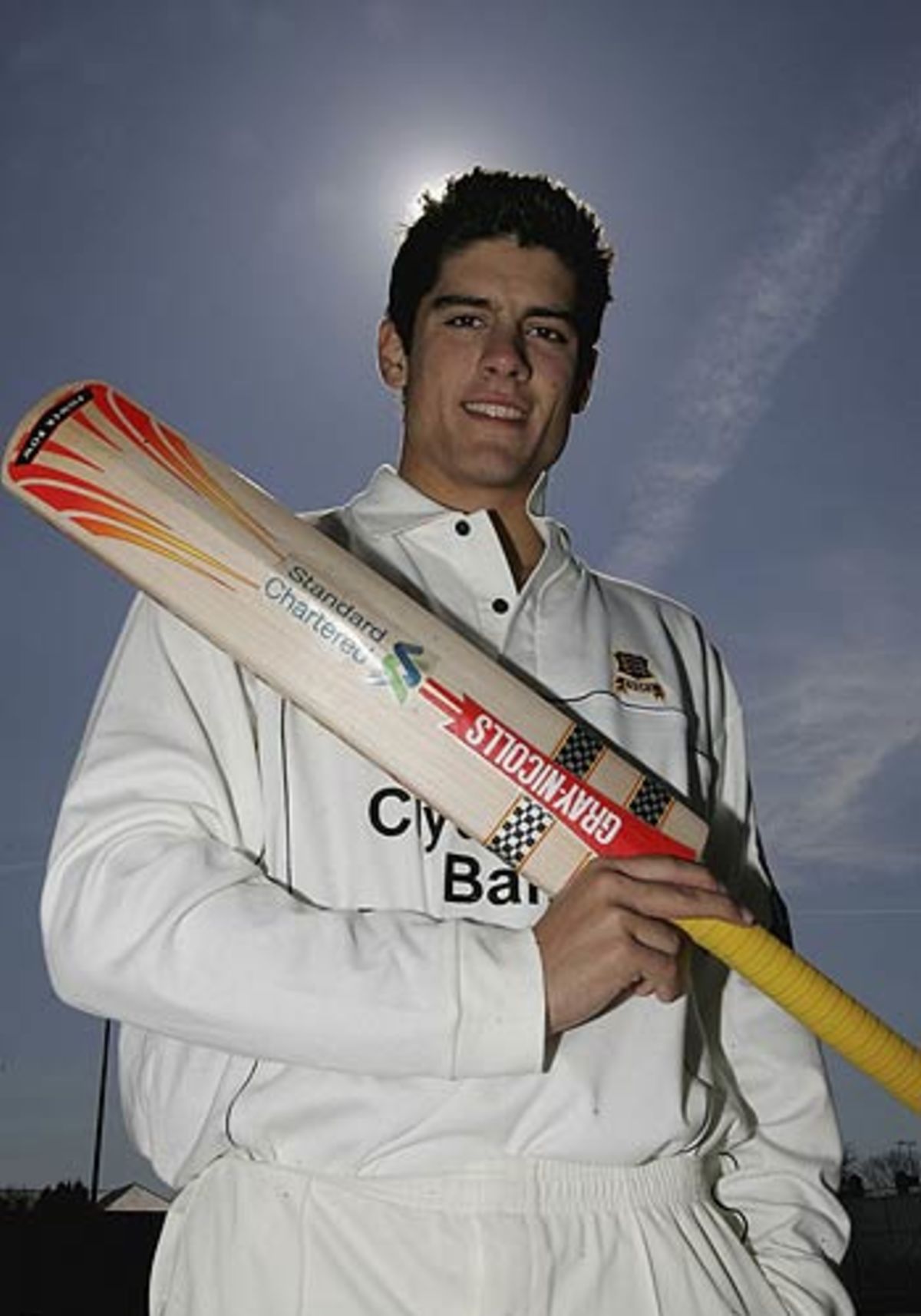 Alastair Cook at a photo shoot at the Essex County Cricket Club ...
