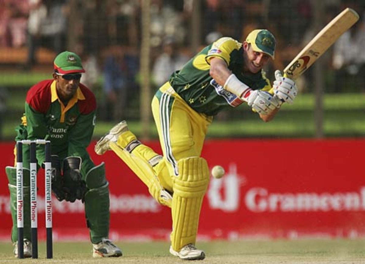 Michael Hussey steered Australia home with an unbeaten 36 ...