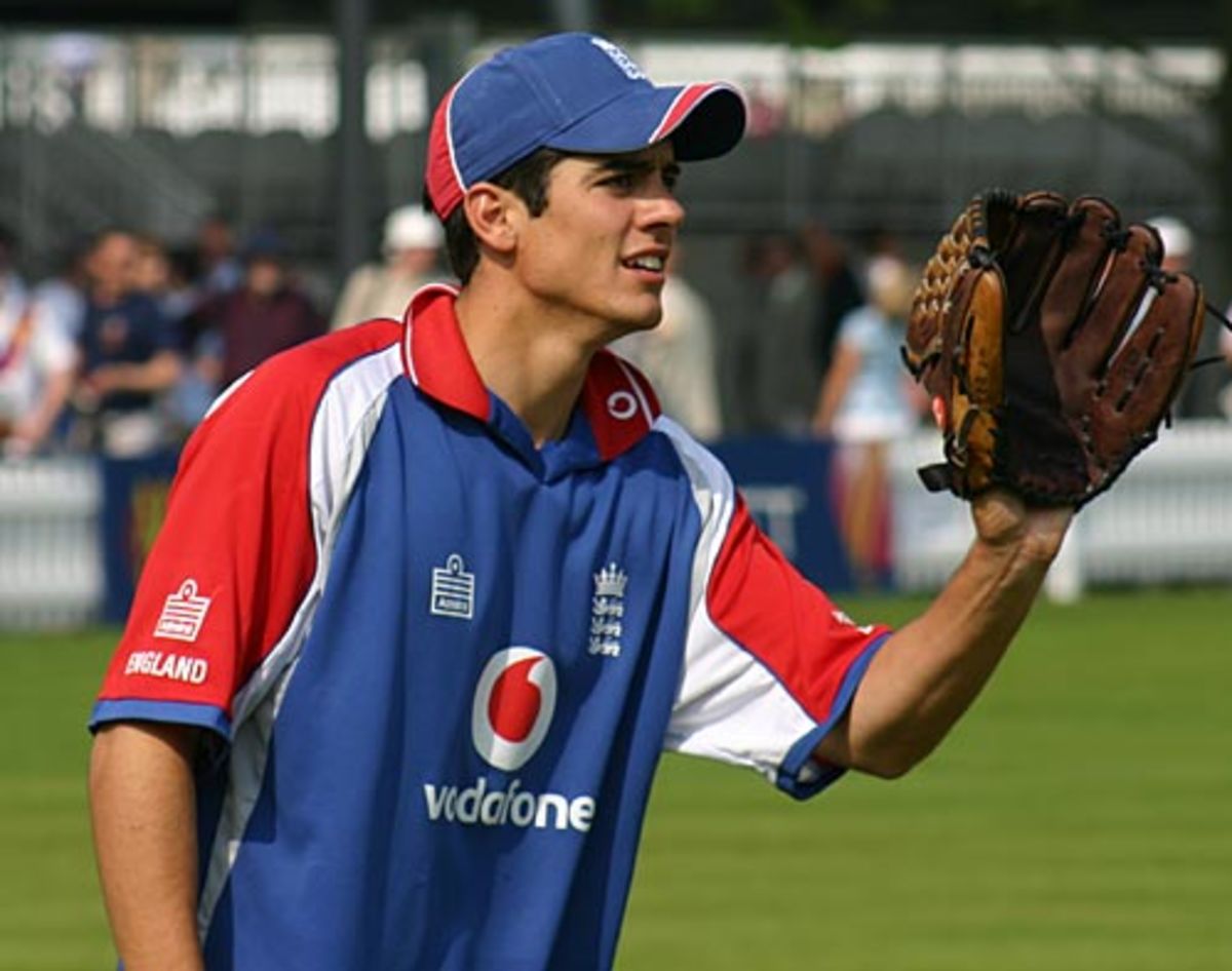 Alastair Cook with baseball glove | ESPNcricinfo.com