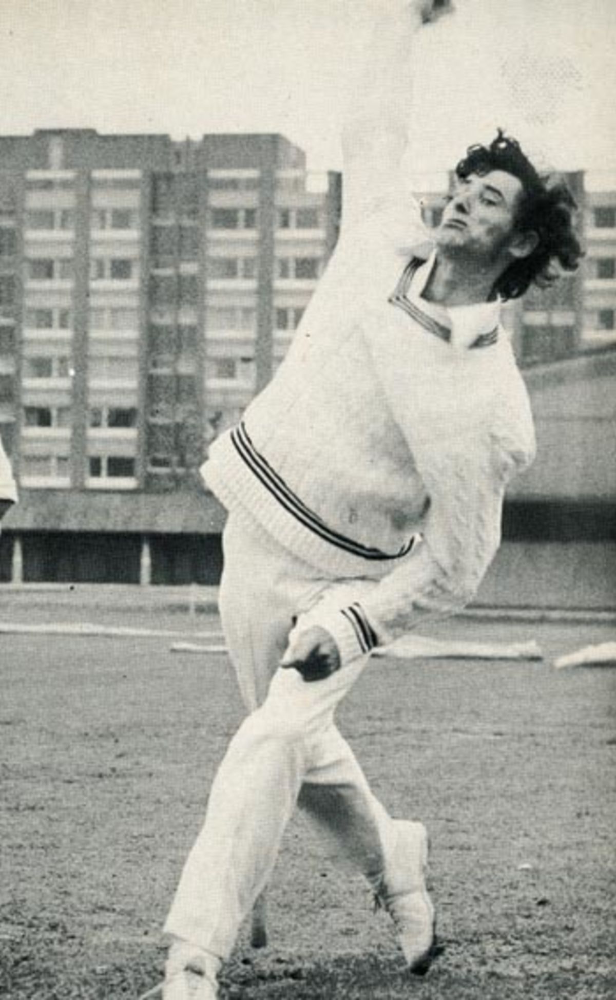 Rachael Heyhoe-Flint at home with her family's pet labrador ...