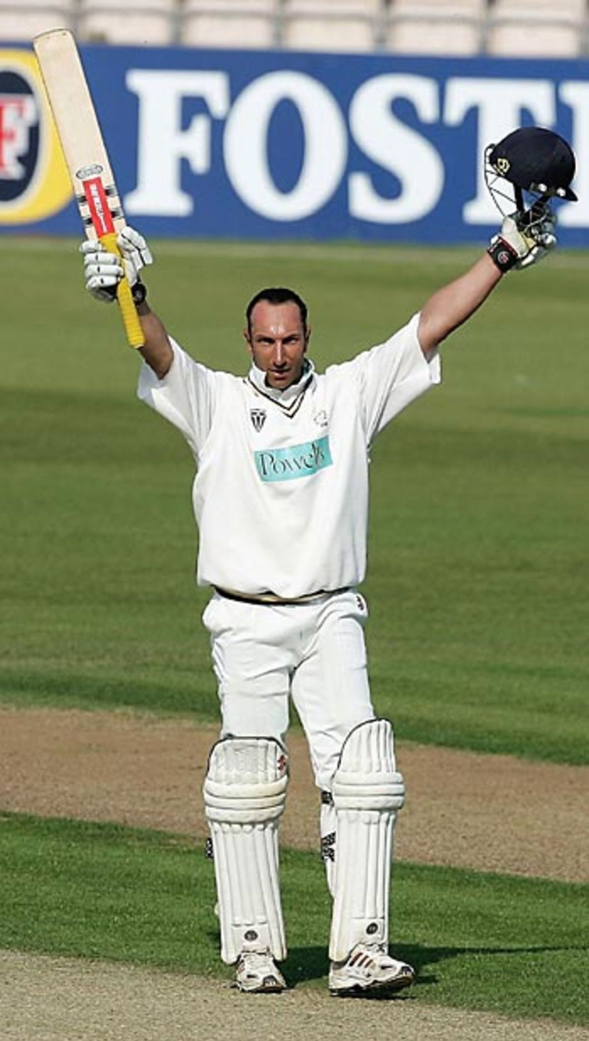 Nic Pothas reaches his hundred. He went on to make 117 | ESPNcricinfo.com