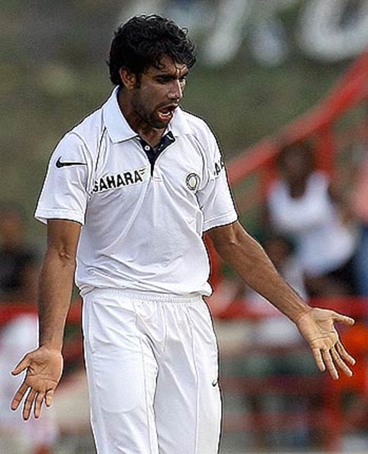 Munaf Patel is delighted after taking two wickets in consecutive balls ...