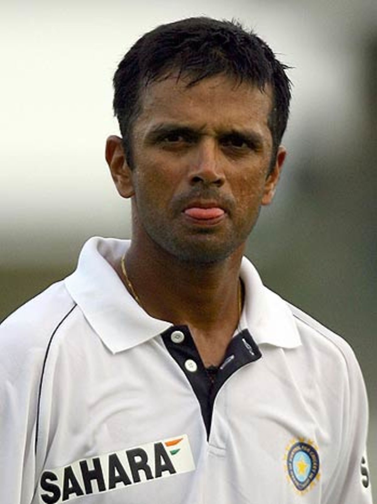 Corey Collymore is bowled through his legs by Harbhajan Singh ...